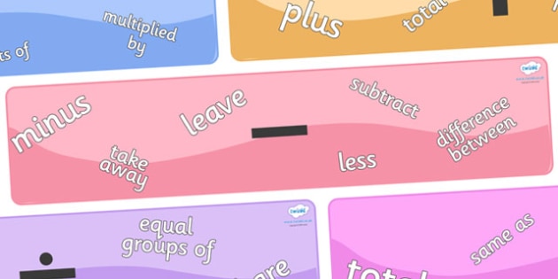 FREE! - 👉 Maths Sign Display Banners Pack (teacher made)