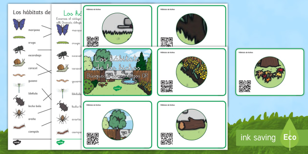 Usando los códigos QR para encontrar los hábitats de los bichos
