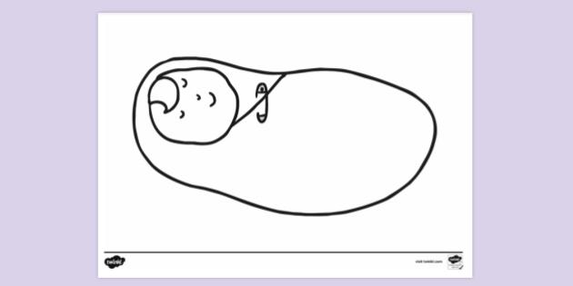 Baby Rapunzel Colouring Sheet Colouring | Colouring Sheets