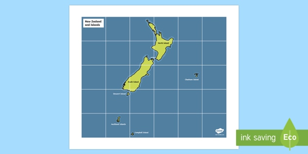 Map of New Zealand Mat (Compatible with Bee-Bot)