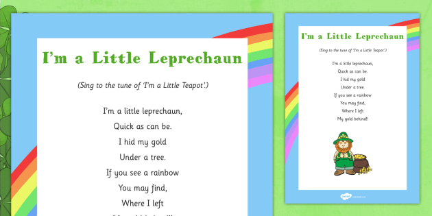 I'm a Little Leprechaun Song (teacher made)