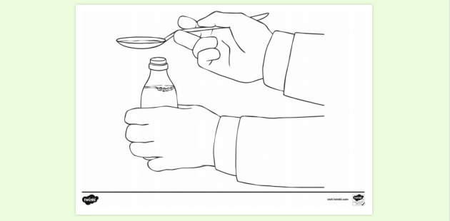 Doctor Giving Medicine Colouring Sheet | Colouring Sheets