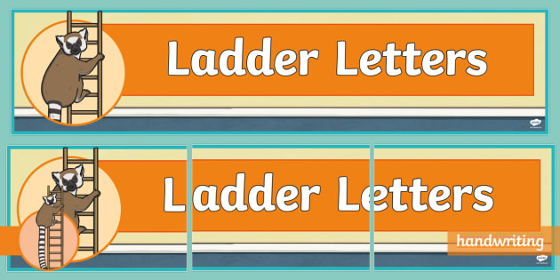 The Ladder Letter Family Display Banner (teacher made)