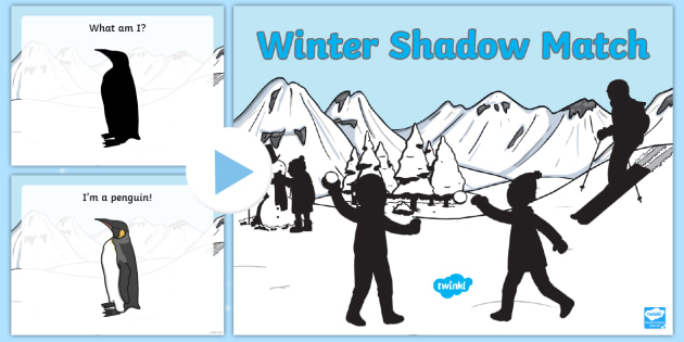Winter Shadow Match PowerPoint (teacher made)
