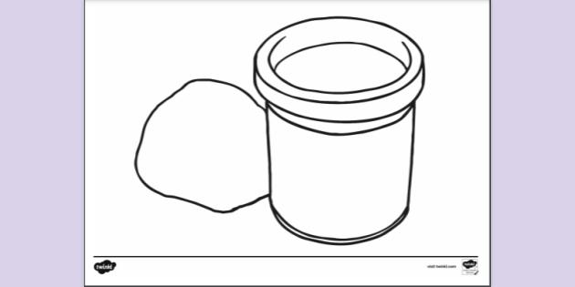 FREE! - Playdough Colouring Sheet | Colouring Sheets