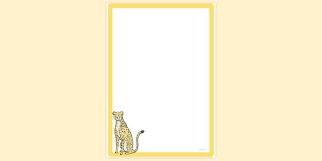 Cheetah Print Border Clip Art