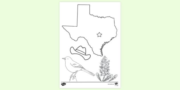 FREE! - Texas Colouring Book Page | Colouring Sheets