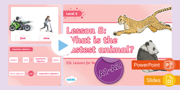 Superlative Adjectives Slides | twinkl.ca