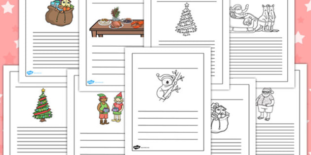 Christmas Writing Frames