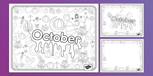 free october coloring pages printable