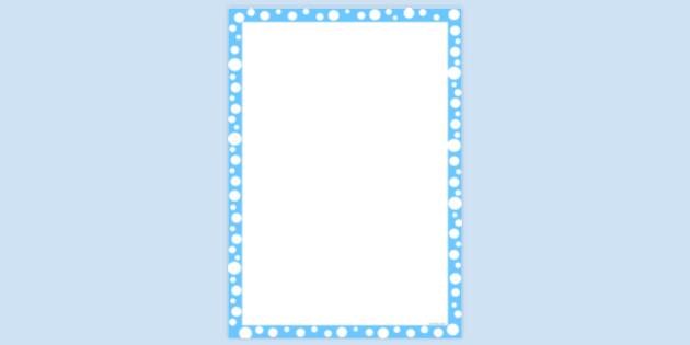 FREE! - Polka Dot Page Border | Page Borders | Twinkl