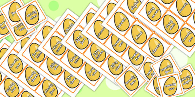 Jack and the Beanstalk Golden Egg Number Word Cards - Beanstalk