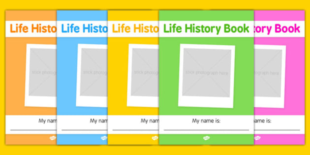 Elderly Care Life History Book Front Page