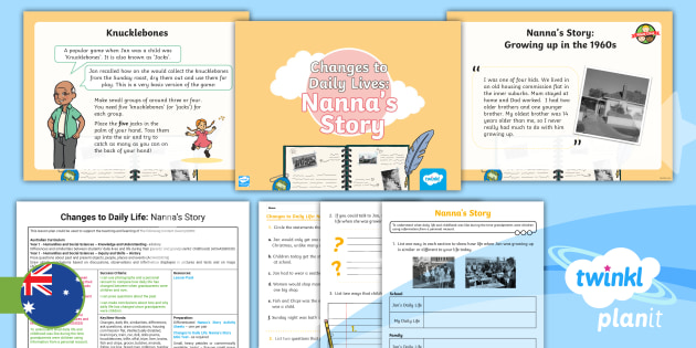 Y1 HASS History Changes to Daily Life Nanna's Story Lesson 6