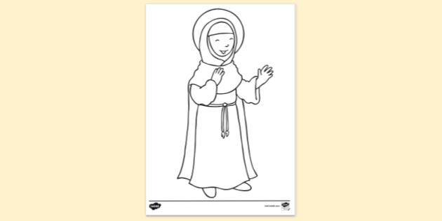 FREE! - Saint Brigid Speaking Colouring Sheet | Colouring Sheets