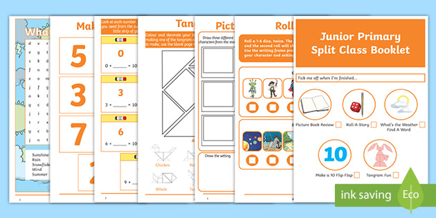 Split Class Booklet F-2