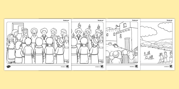 pentecost coloring page catholic