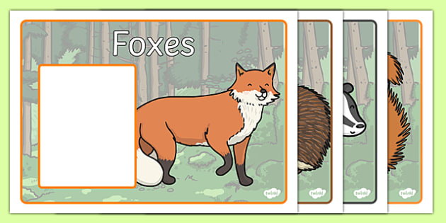 FREE! - Editable Class Group Table Signs (Woodland Animals)