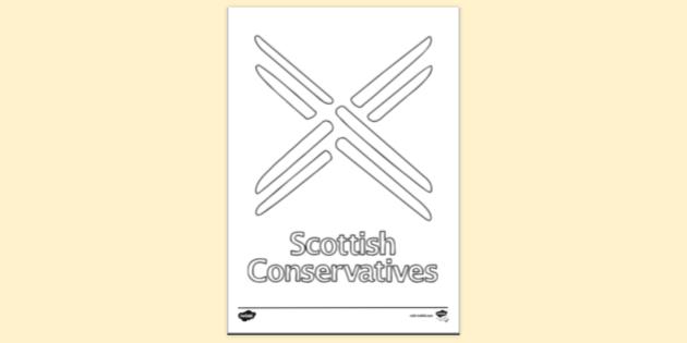 FREE! - Scottish Conservatives Colouring Sheet | Colouring Sheets