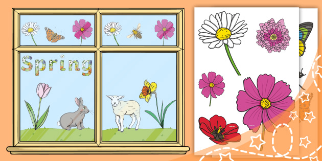 Spring-Themed Window Display