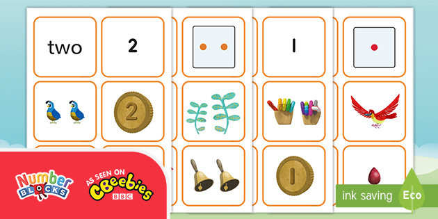 👉 Numberblocks: Numbers One and Two Sorting Cards
