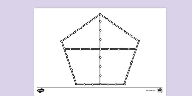 FREE! - pentagonal field Colouring | Colouring Sheets