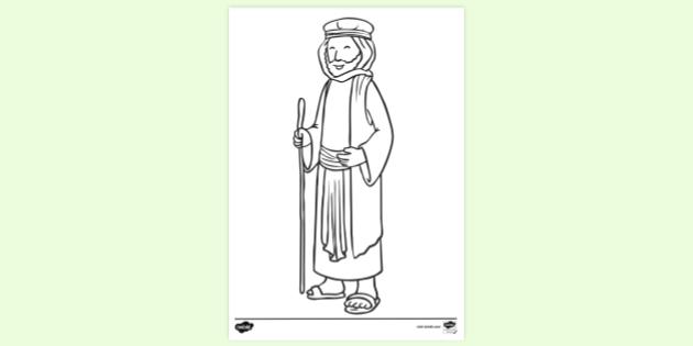 FREE! - Boaz Colouring Sheet | Colouring Sheets
