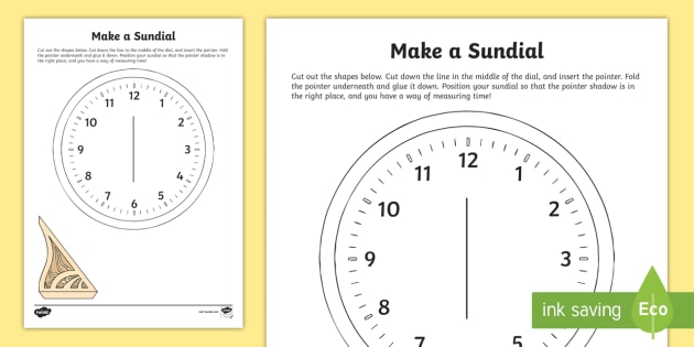 How To Make A Sundial Clock | Clock Craft Activity | KS1