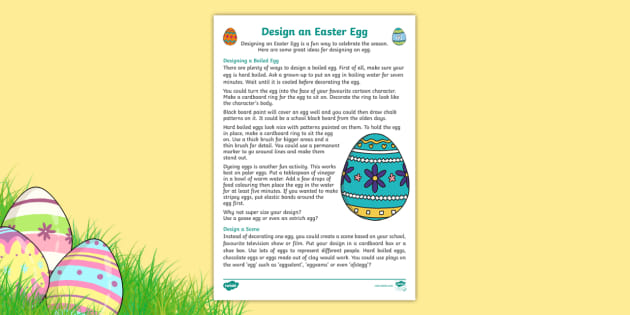 Help with Easter Egg Design for School Competitions | Twinkl