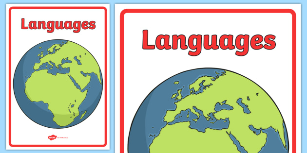 Language Cover | Printable Book Cover for Language Learning