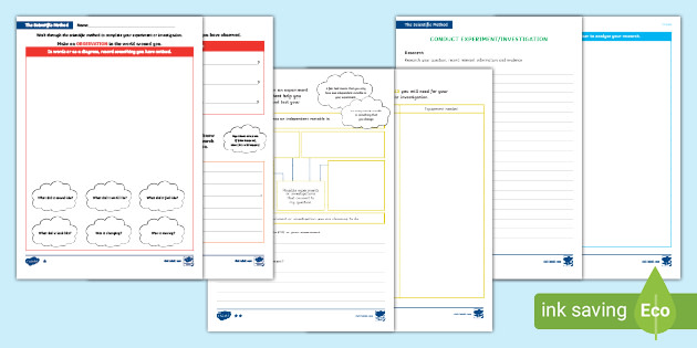 Scientific Method Templates - Differentiated (PYP)