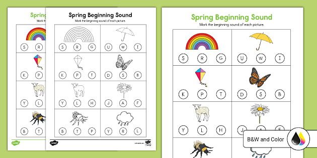 Beginning Sounds Kindergarten • Twinkl.com
