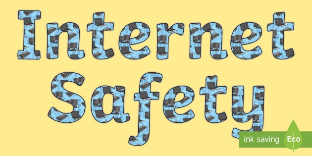 Internet Safety Display Lettering (teacher made)