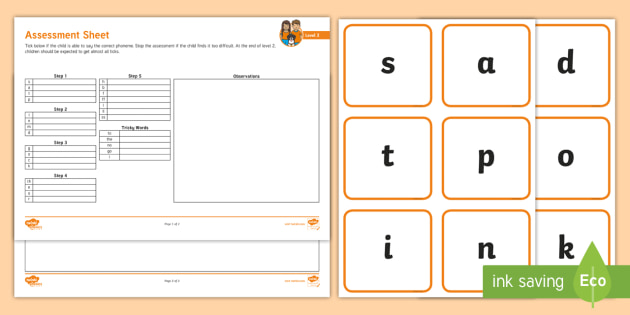 Level/Phase 2 Assessment Pack (teacher made)