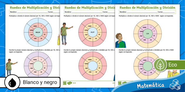 Hojas De Trabajo De Multiplicación De Decimales