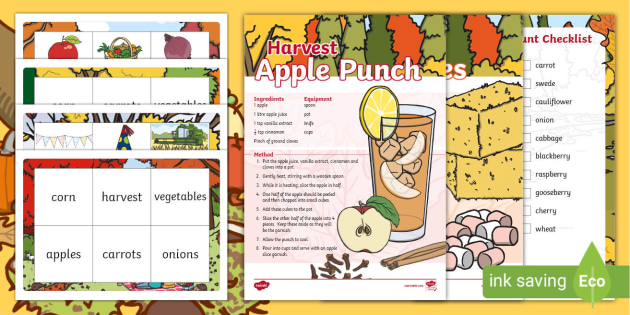 Fun Harvest Activities Resource Pack (Teacher-Made)