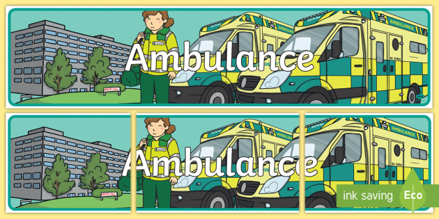 👉 Ambulance Display Banner - Paramedics Role Play Banner