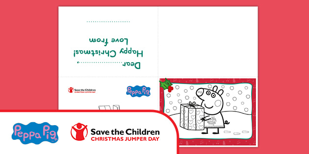 Peppa Pig Christmas Card