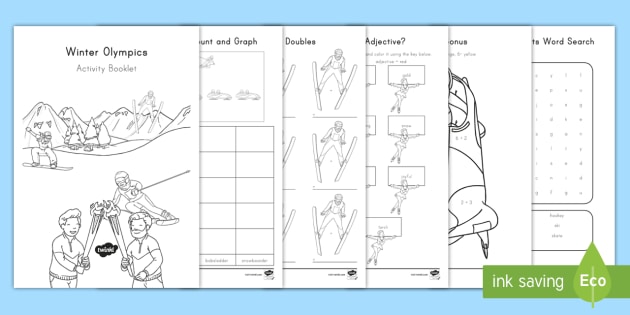 Winter Olympics Activities For Kids | Puzzles and Tasks