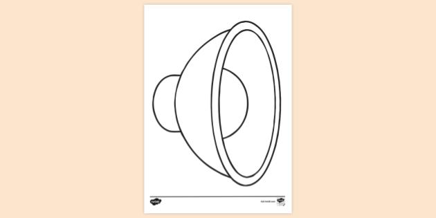 FREE! - Sound Icon Colouring Sheet (teacher made)