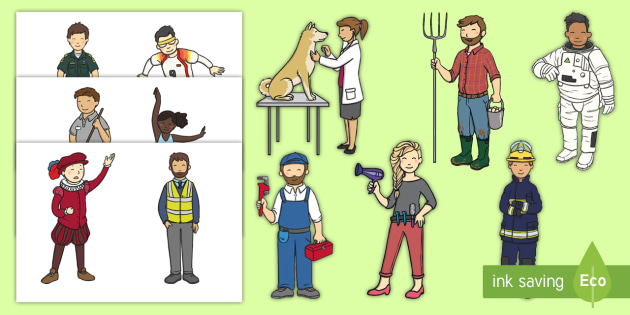 Dream Jobs Display Cut-Outs - dream jobs cut-outs