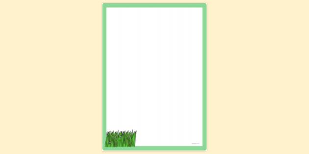 FREE! - Grass Page Border (teacher made)