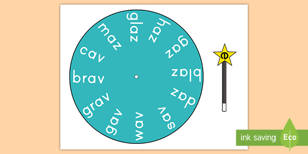 Magic e With a-e Words Spinner