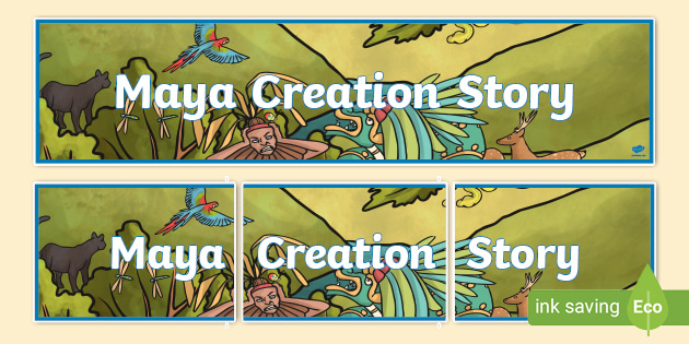 Maya Civilisation Creation Story Display Banner