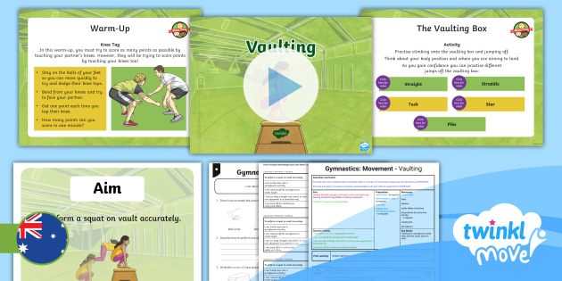 Move PE Year 3 Gymnastics: Movement Lesson 3: Vaulting Lesson Pack
