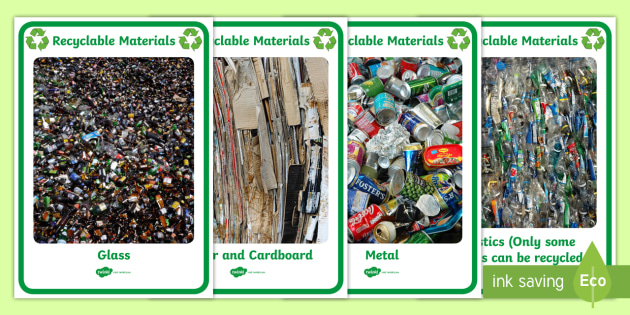 Recyclable Materials Display Posters