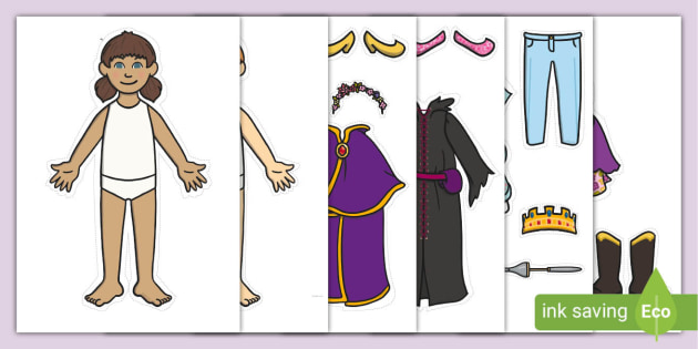 Fairy Tale Dress Ups Cut Outs (teacher made)