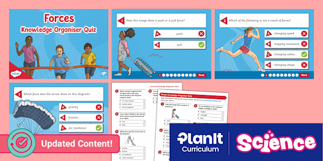 Science Forces Quiz • Twinkl.com.au