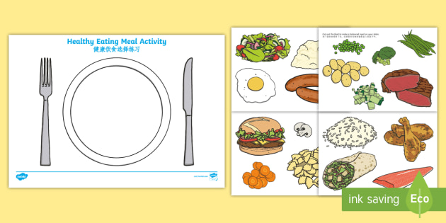 Healthy Eating Meal Activity English/Mandarin Chinese