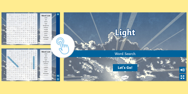 Interactive Light Word Search Activity | Twinkl Go!